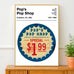 Album Cover Art: 'Pop's Pop Shop' Record Store Price Tag Sticker Poste ...
