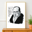 Igor Stravinsky Portrait Poster Print by Standard Designs