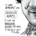 Douglas Adams Portrait Poster Print by Standard Designs