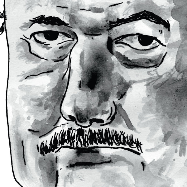 Ernest Hemingway 'Punctuation' Portrait Poster Print by Standard Designs