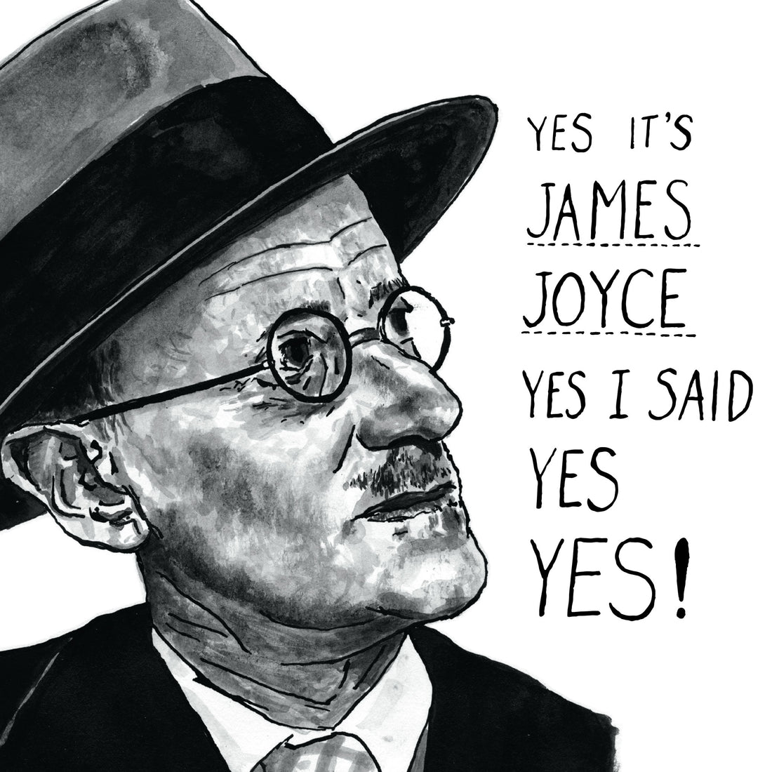 James Joyce Portrait Poster Print by Standard Designs
