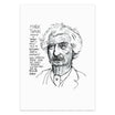 Mark Twain Portrait Poster Print by Standard Designs