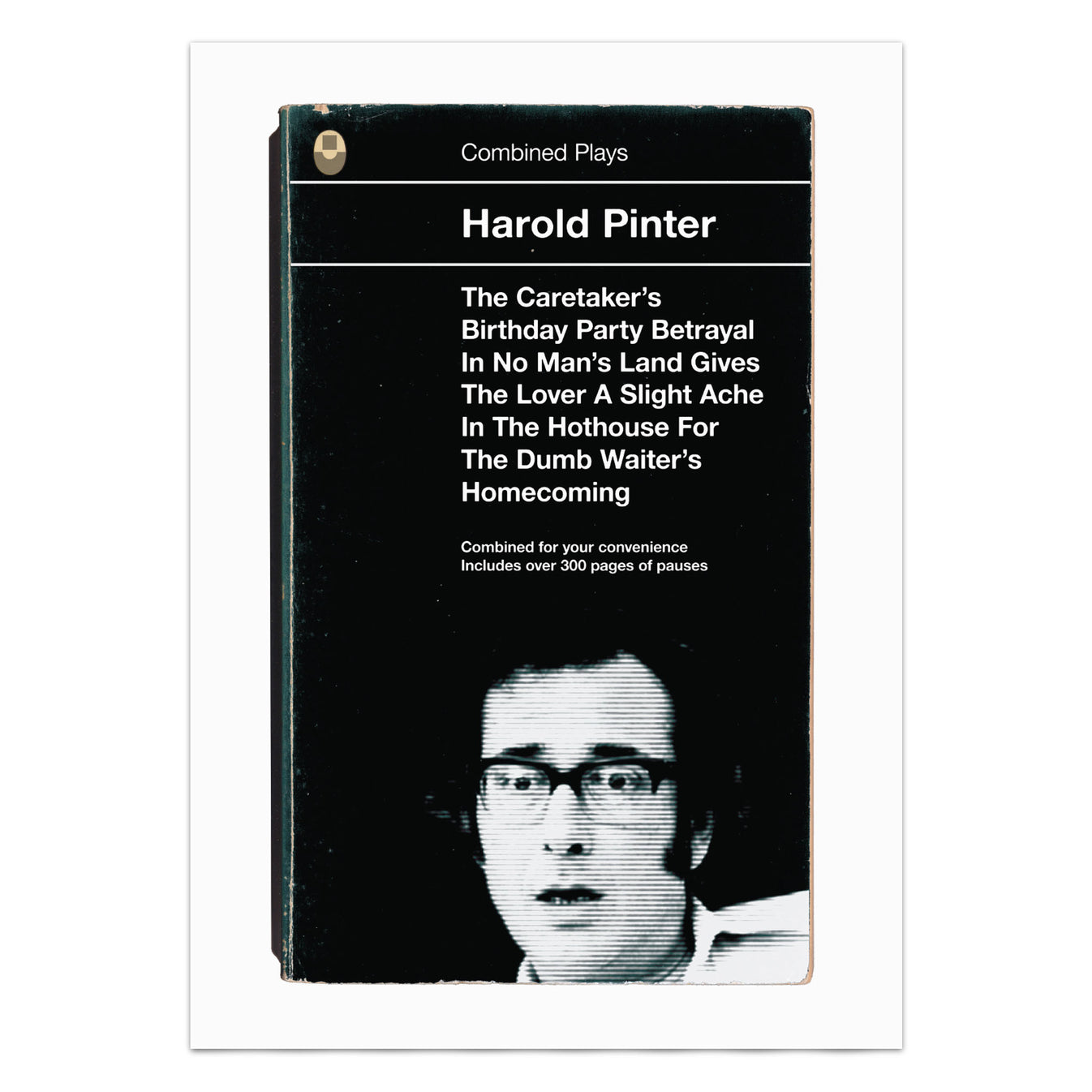 Harold Pinter Combined Plays Book Cover Poster Print by Standard Designs