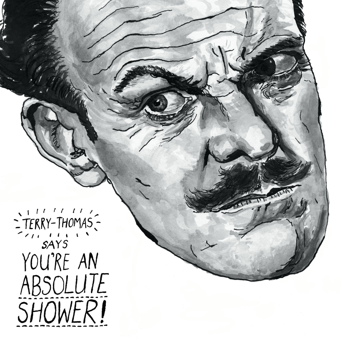 Terry-Thomas Portrait Poster Print – Standard Designs