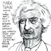 Mark Twain Portrait Poster Print by Standard Designs