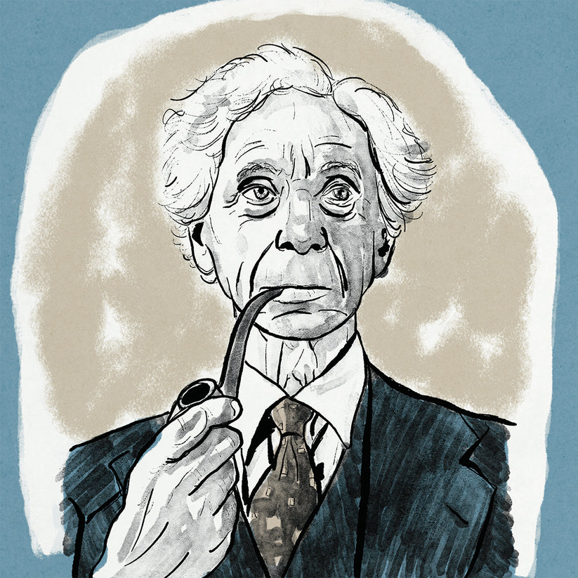 Bertrand Russell DJ Set Poster Print by Standard Designs